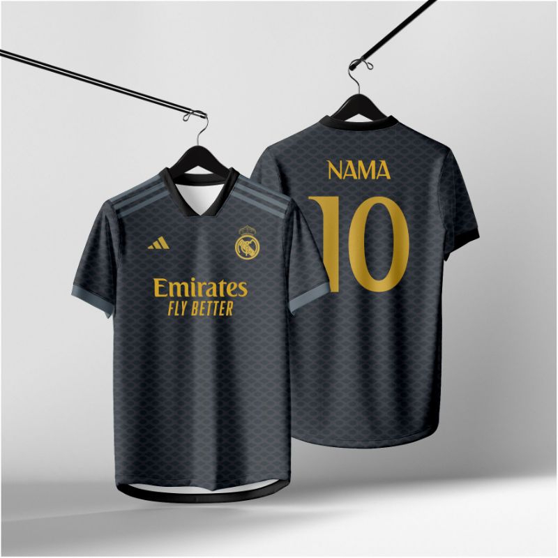 Jual JERSEY REAL MADRID AWAY 2024 FULL PRINTING GRATIS NAMA DAN NOMOR PUNGGUNG | Shopee Indonesia