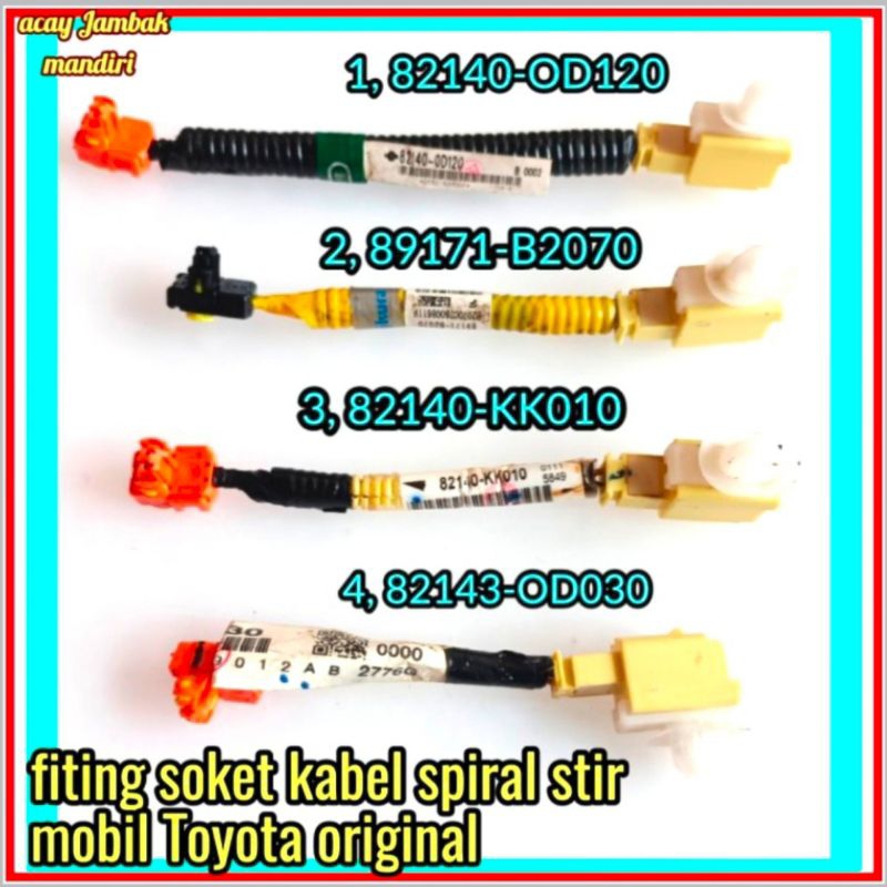 Jual soket kabel pada spiral mobil Toyota Innova Avanza Yaris Vios ...