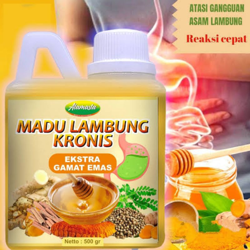 Jual madu lambung alamasta madu kuning sehat lambung 500g | Shopee ...