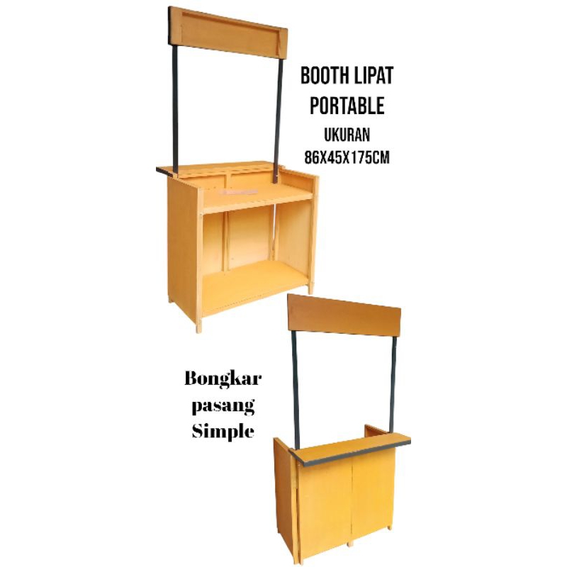 Jual booth lipat portable simple bisa bongkar pasang | Shopee Indonesia