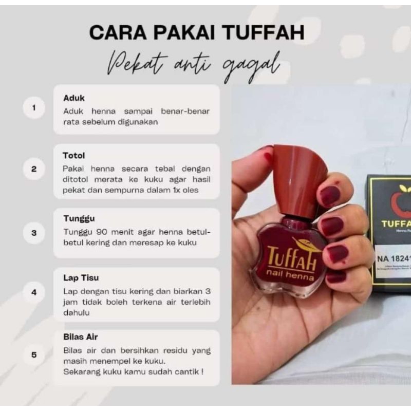 Jual TUFFAH NAIL HENNA ORI | Shopee Indonesia