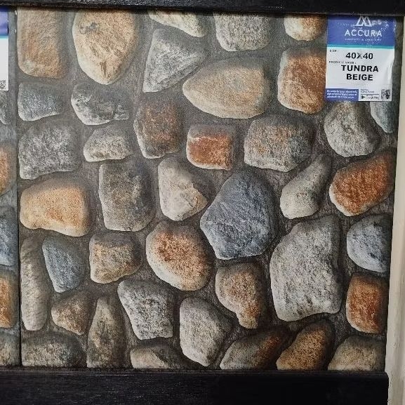 Jual KERAMIK LANTAI DINDING KASAR 40X40 ACCURA MOTIF BATU ALAM | Shopee ...