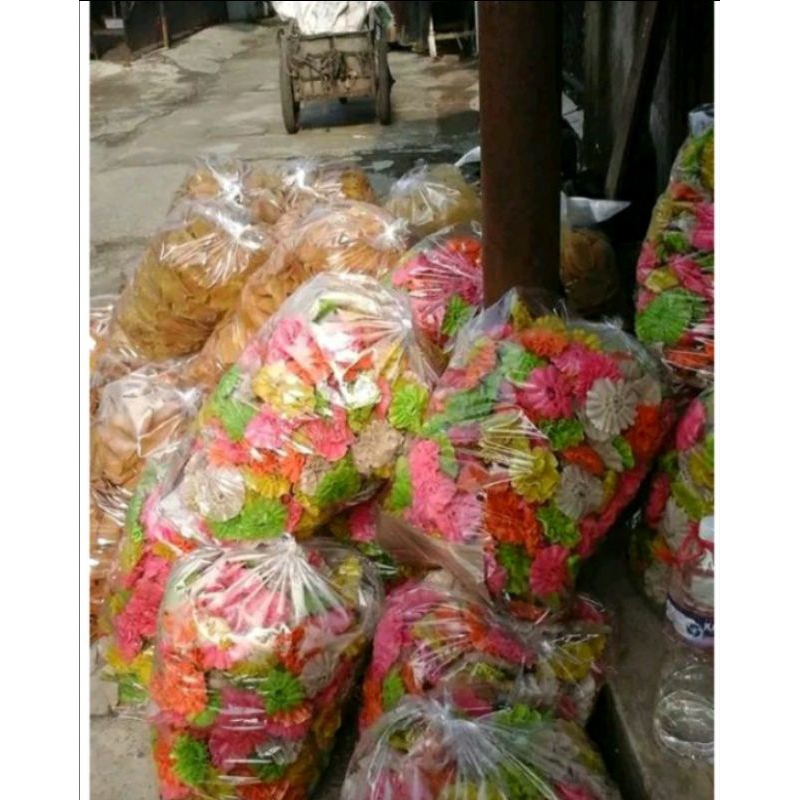 Jual Kerupuk Dapros Kembang Bunga Rose adalah yang mempunyai Tampilan ...