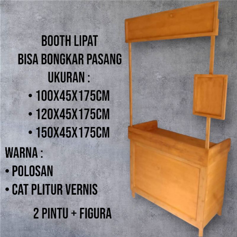 Jual promo booth lipat portable/Booth murah/Booth stand/booth kayu/meja ...