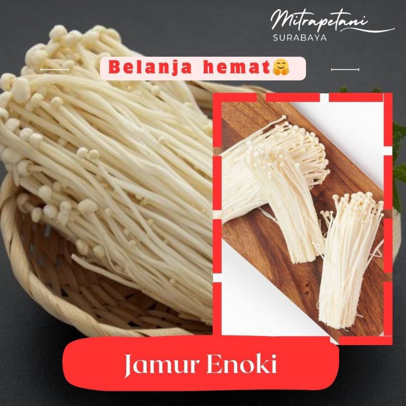 Jual Jamur enoki 100 gram/jamur enoki 1 pck/jamur enoki fresh | Shopee ...