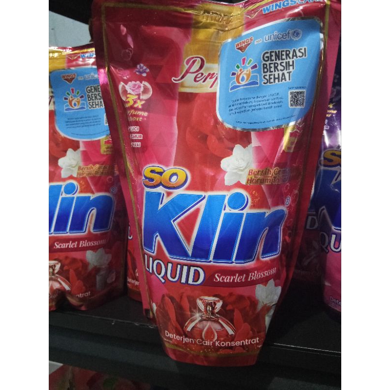 Jual SO KLIN LIQUID SCARLET BLOSSOM@720ML | Shopee Indonesia
