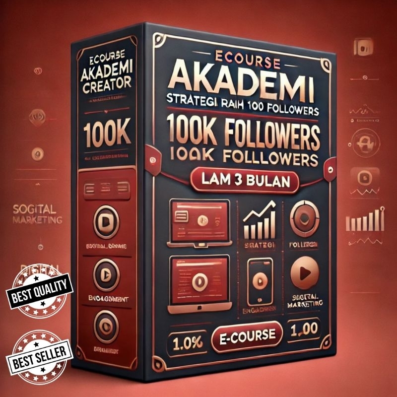 Jual Ecourse - Akademi Creator: Strategi Raih 100K Followers dalam 3 Bulan | Shopee Indonesia