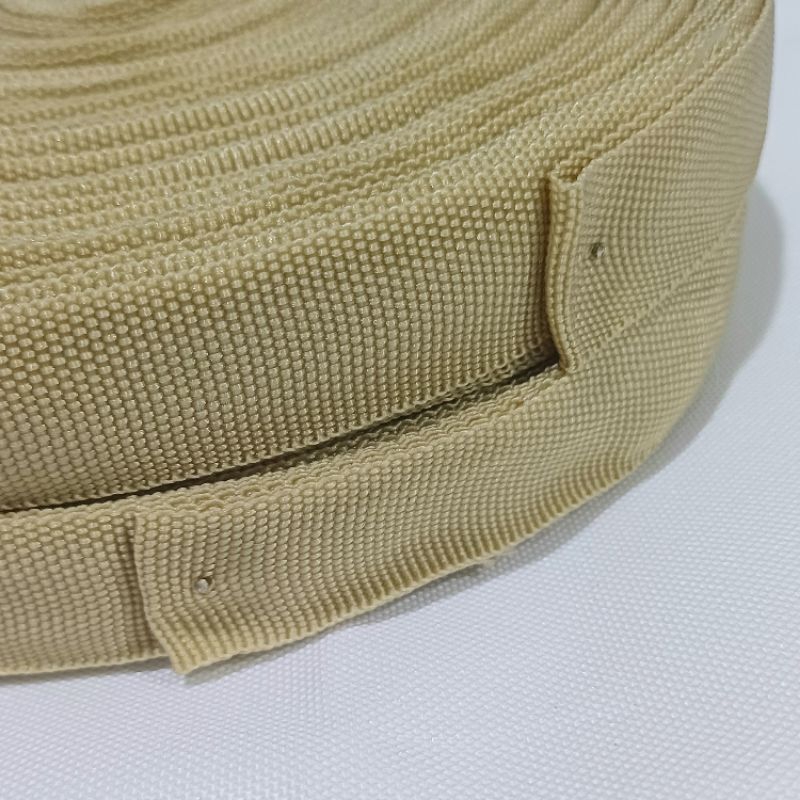 Jual Webbing Tali Pelipit PCR 2,2 cm / 22 mm Warna Cream Muda (Roll ...