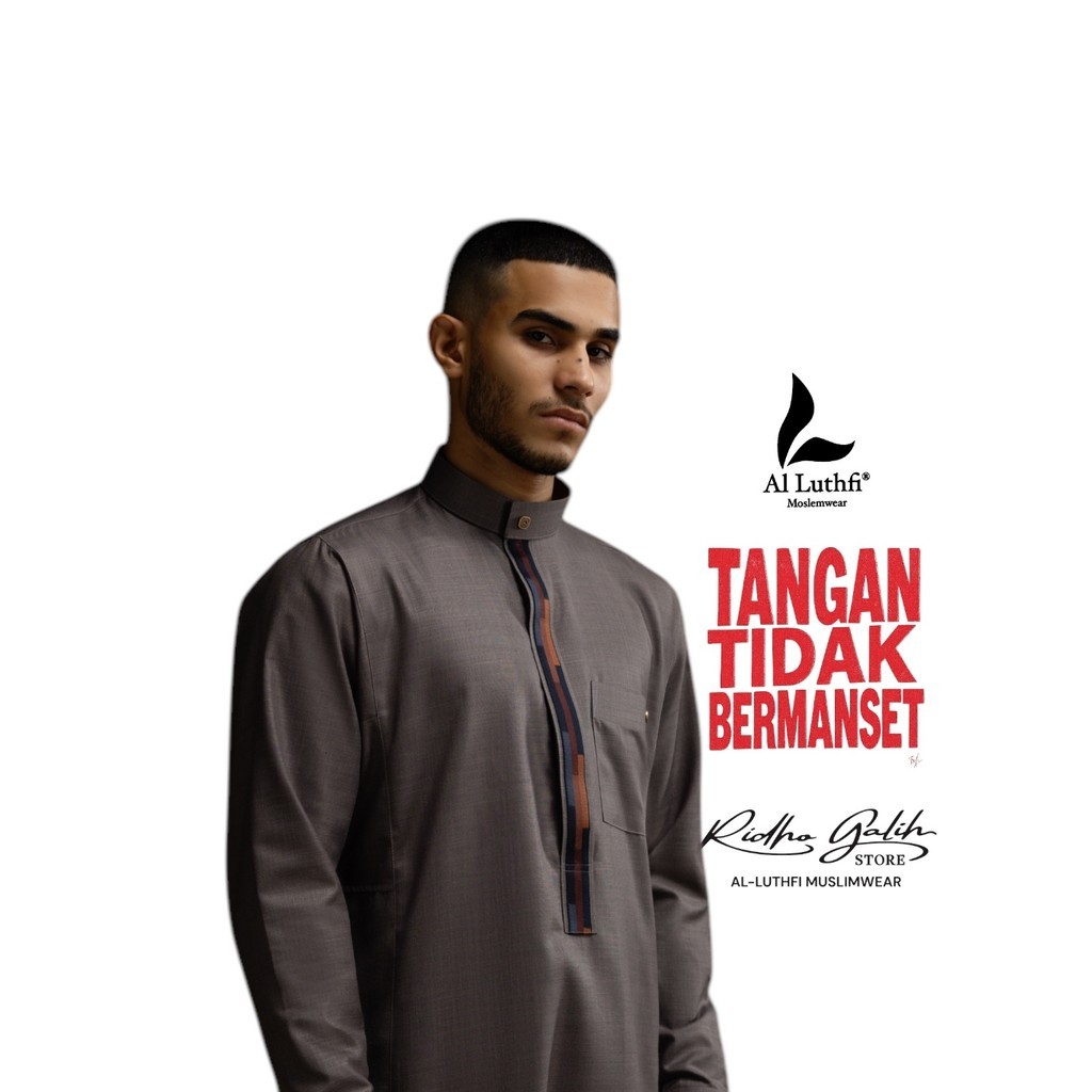Jual AL-LUTHFI | Jubah Slim fit Dewasa Gamis Cowok Lengan Panjang ...