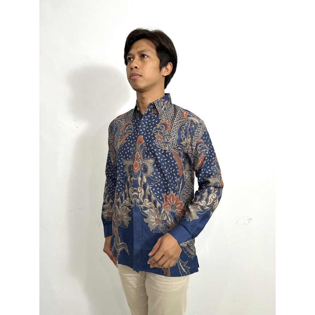 Jual MARGARIA BATIK - Kemeja Batik Pria Lengan Panjang Bahan Dobby ...