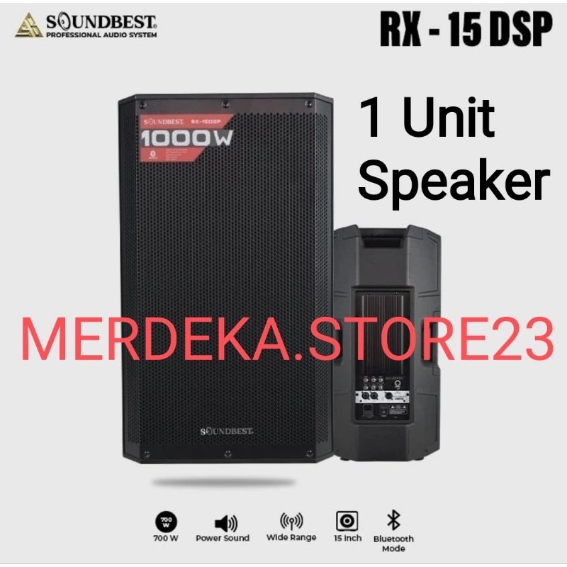 Jual Speaker Aktif SOUNDBEST RX 15 DSP / SOUNDBEST RX15DSP / SOUNDBEST ...