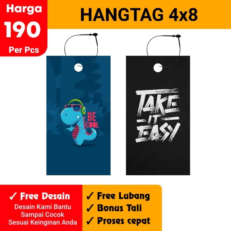 Jual HANG TAG BAJU 4x8 ( FREE DESIGN ) - Label Baju - Cetak Hangtag ...