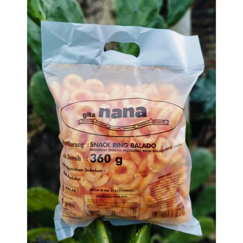 Jual GITA NANA SNACK RING BALADO 360GR | Shopee Indonesia