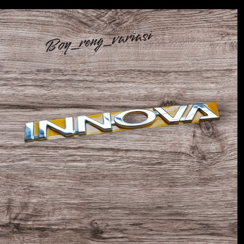 Jual Emblem Logo Mobil TUlisan INNOVA | Shopee Indonesia