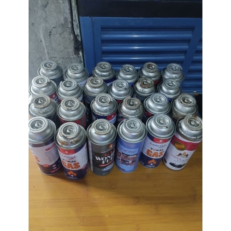 Jual refill kaleng gas portebel bekas campur sudah karat sedikit tapi ...