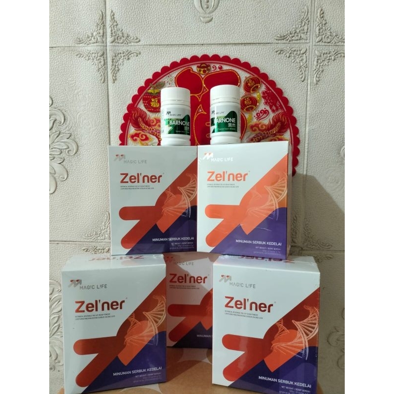 Jual 5 Box Zelner Magiclife Original free 2 Botol Barnone | Shopee ...