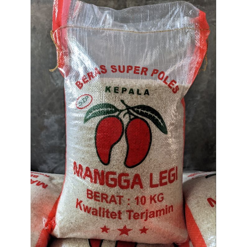 Jual BERAS SUPER POLES MANGGA LEGI 10 KG | Shopee Indonesia