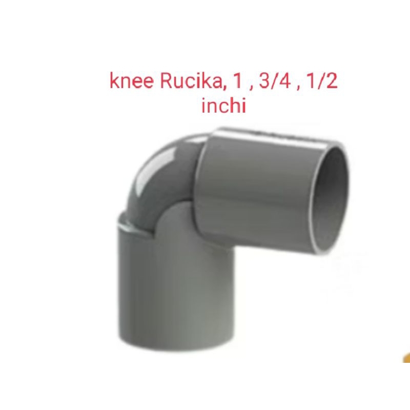 Jual kenie 1/2" Rucika /KENI/knee/knie/L/Elbow fitting PVC sambungan pipa air 1/2 inchi | Shopee ...