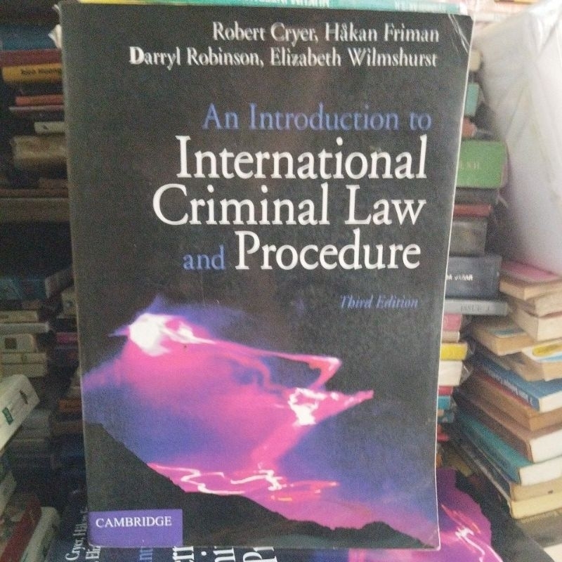 Jual Buku An Introduction to International Criminal Law and Procedure by Robert Cryer | Shopee ...