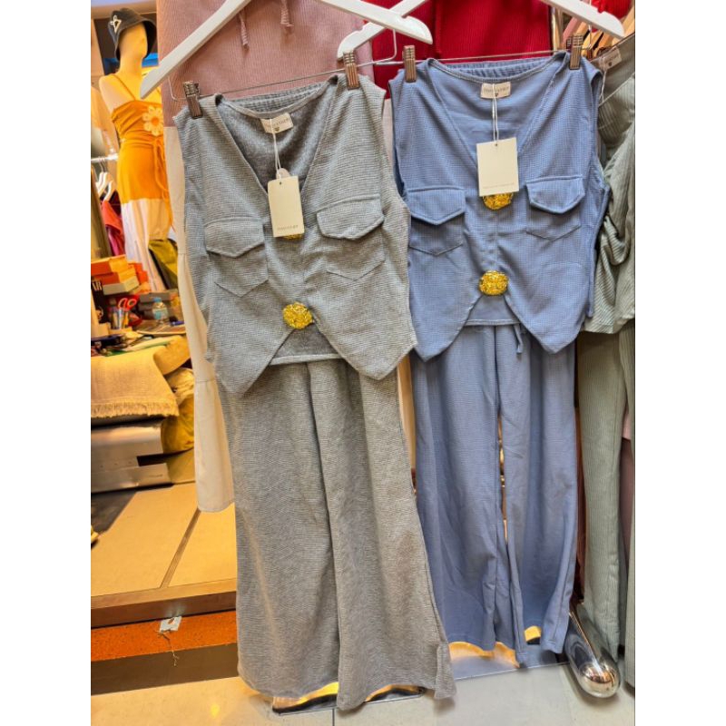 Jual BJ - [ READY STOCK ] SET VEST KANCING MEWAH IMP BKK | Shopee Indonesia