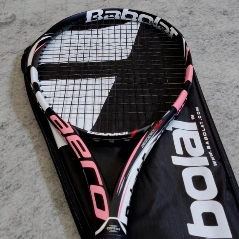 Jual Raket Tenis Babolat Aero Pure Drive Pink Carbon Free Grip | Shopee ...
