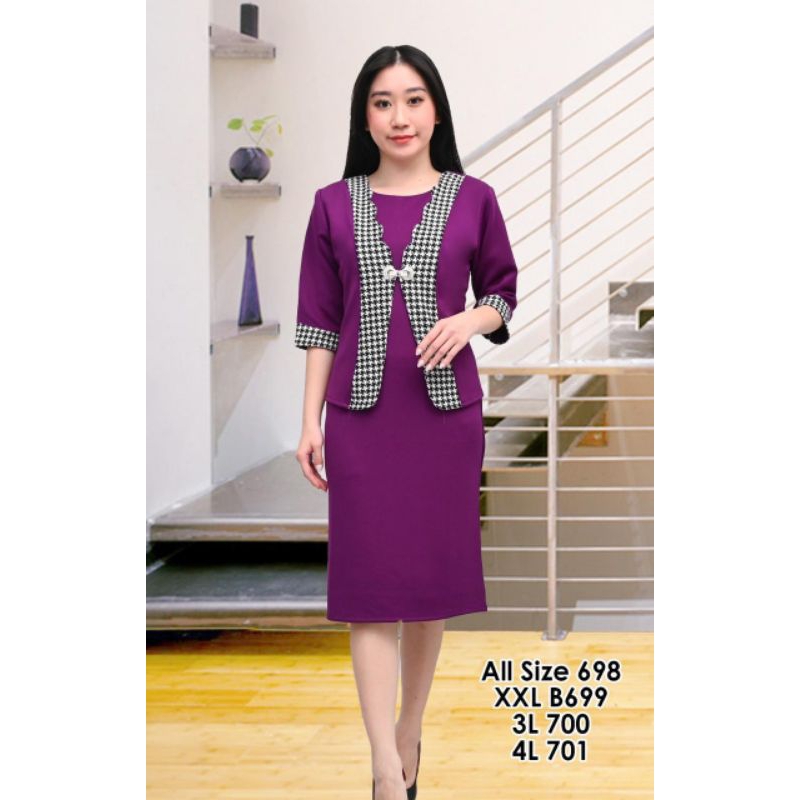 Jual DRESS SCUBA BLAZER+ROMPI LEPAS | Shopee Indonesia