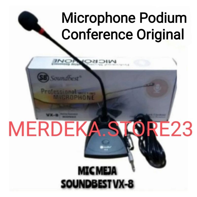 Jual Mic Meja / Microphone Kabel Podium SOUNDBEST VX8 / SOUNDBEST VX-8 ...