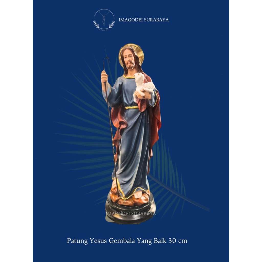 Jual Patung Rohani Yesus Gembala Yang Baik 30 cm | Shopee Indonesia