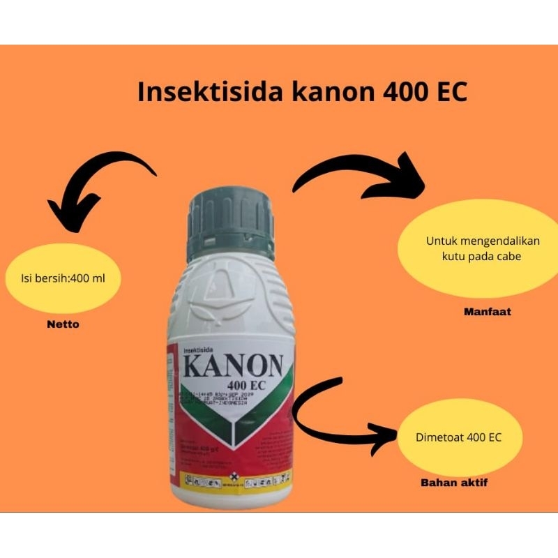 Jual INSEKTISIDA KANON DIMETOAT 400 EC 400 ML | Shopee Indonesia