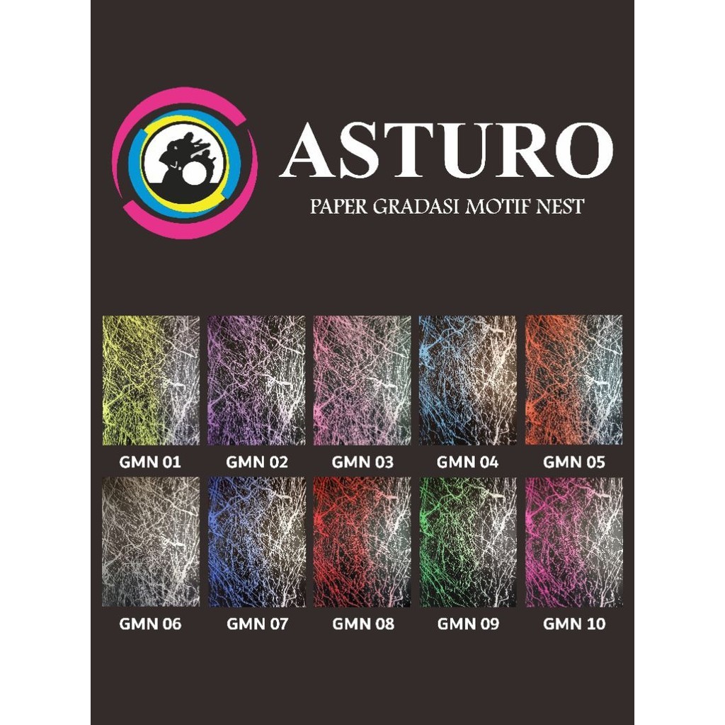 Jual ASTURO Kertas Gradasi Motif Nest 30X43 | Shopee Indonesia