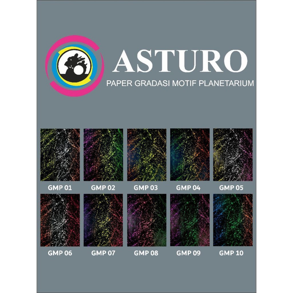 Jual ASTURO Kertas Gradasi Motif Planetarium 40X60 | Shopee Indonesia