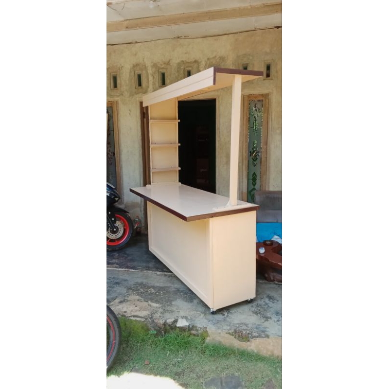 Jual bongkar pasang/ gerobak jualan/ desain meja datar/ booth lipat ...