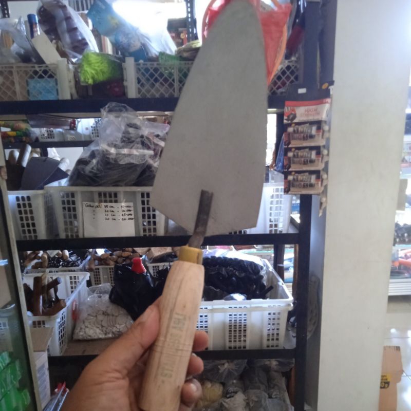 Jual sendok semen stainless tukang bangunan panjang 20cm | Shopee Indonesia