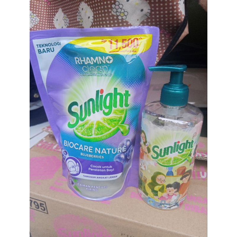 Jual sunlight ungu+ botol | Shopee Indonesia