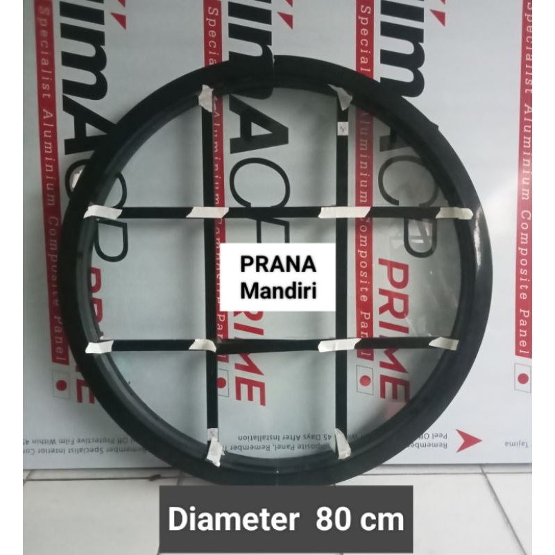 Jual Jendela Aluminium BUNDAR + Kaca mati, Diameter 80 cm,, Kirim Se-Indonesia FREE Packing Kayu ...