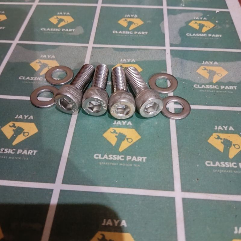 Jual BAUT KLEM STANG RAISER NINJA 150 R ORIGINAL STAINLESS STEEL BAJA ...