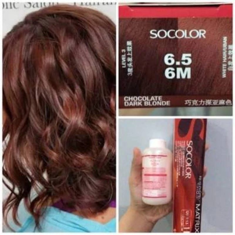 Jual Pewarna Rambut Cat Matrix Socolor 6,5/6M 90ml + Oxydant 135ml 6% ...