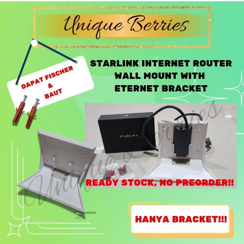 Jual Starlink Internet Router Wall Mount With Eternet Bracket | Shopee ...