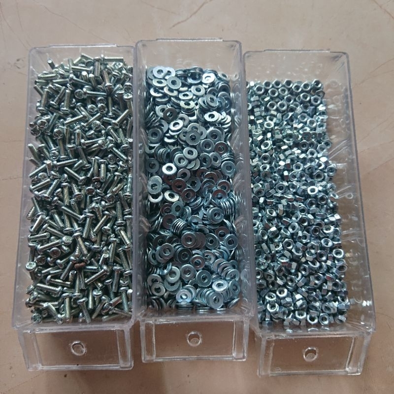 Jual 10 pcs Baut ring mur M3 | Shopee Indonesia