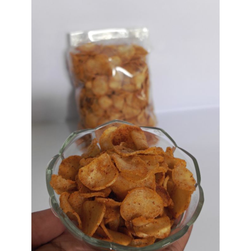 Jual cemilan citruk, comring, citruk pedas gurih 250 gram, kriuk gurih ...