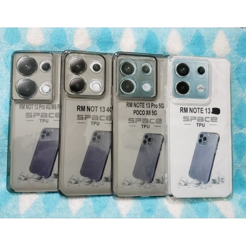 Jual SOFTCASE CLEAR BLAKC SPACE TPU REDMI NOTE 13 5G REDMI NOTE 13 PRO ...