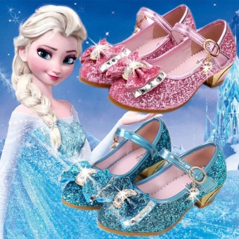 Jual Sepatu Anak Formal Princess Frozen / Sepatu Gliters Princes ...