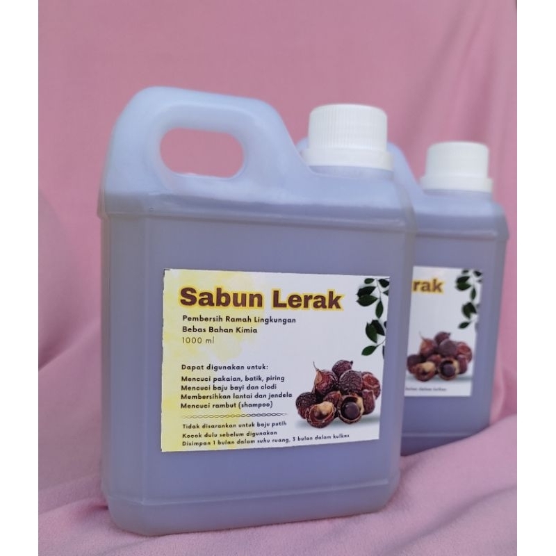 Jual Sabun Lerak Cair 1000ml sabun ramah lingkungan ecofriendly cleaner ...