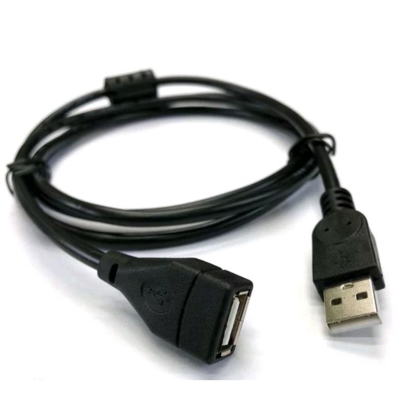 Jual Kabel perpanjangan USB Extension 1,5M Hitam Male To Female 1,5M ...