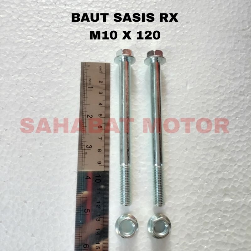 Jual Baut Sasis Rangka Mesin RX King M10 x 120 | Shopee Indonesia