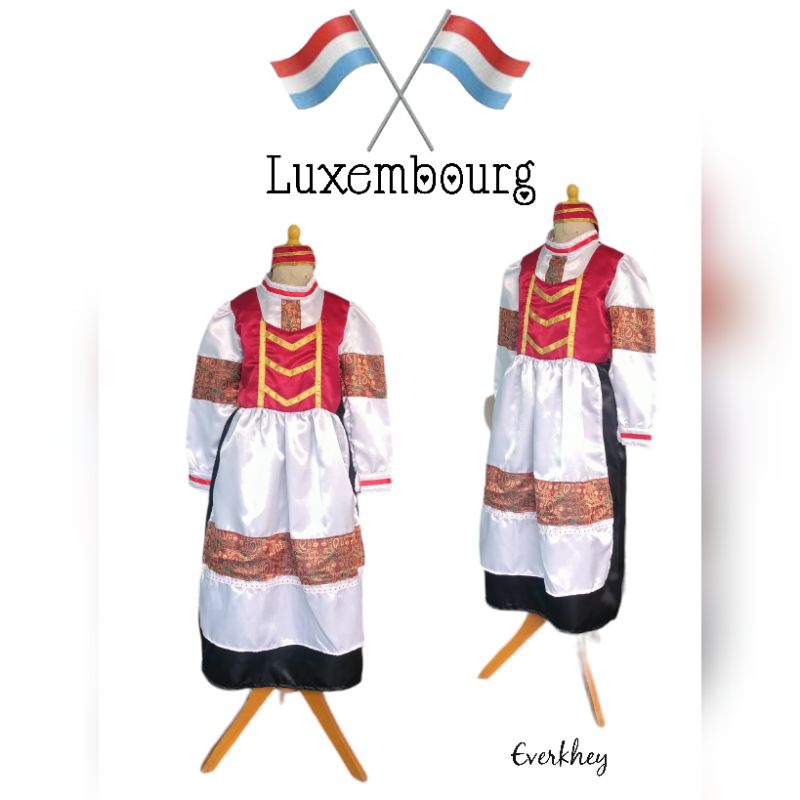 Jual Luxemburg Girl/Baju Negara Luxemburg Anak Dan Dewasa/Traditional ...