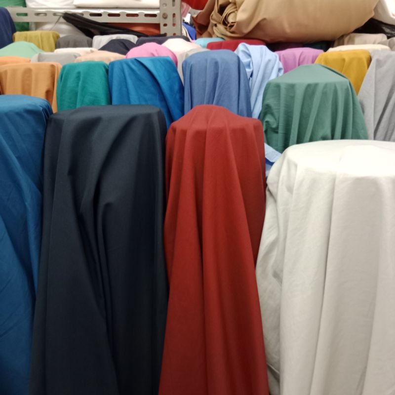 Jual BAHAN KAIN KATUN POPLIN DAN KATUN TC. DLL HARGA PER (SATU METER ...