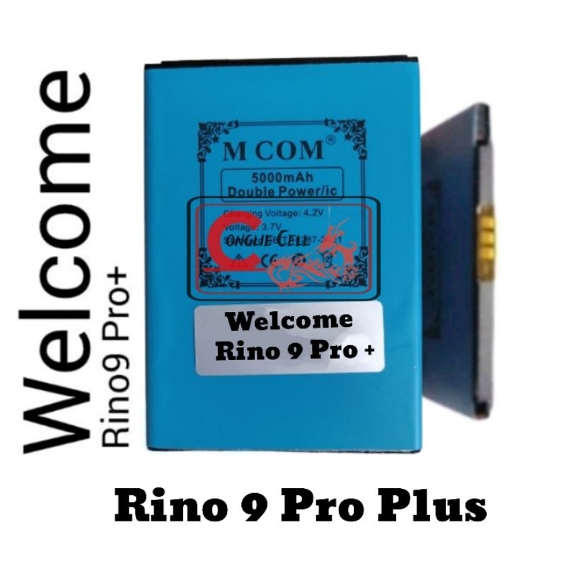 Jual Baterai MCOM for Welcome Rino9 Pro+ / Rino 9 Pro Plus Double Power 5000mAh batere batre ...