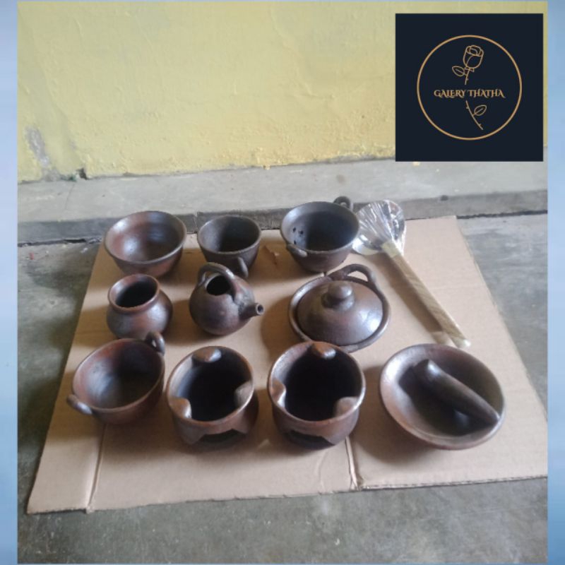 Jual mainan anak 1 set dua tungku/pasaran traditional, mainan gerabah ...
