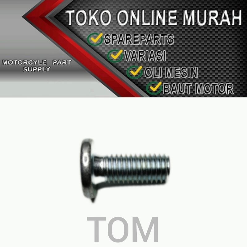 Jual BAUT PIRINGAN CAKRAM YAMAHA, M8X20 (KUNCI L, DRAT 12, PANJANG 20MM) | Shopee Indonesia